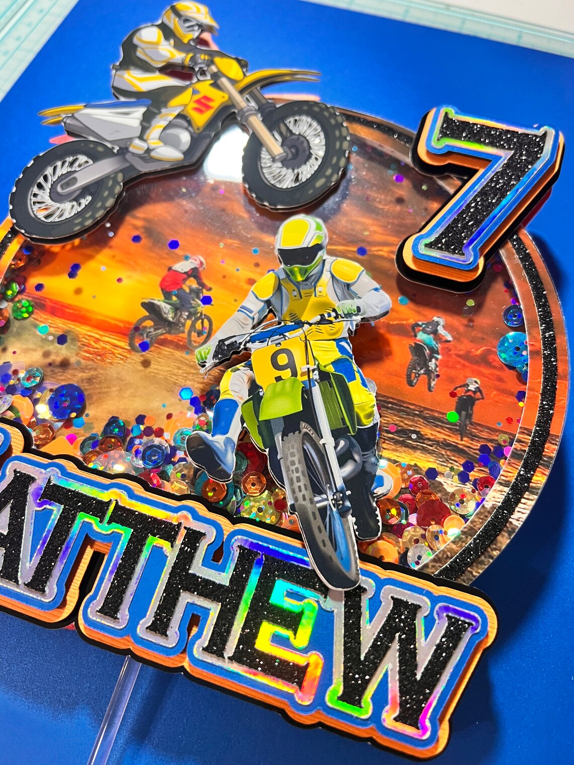 Dirt Bike Cake Topper / Motocross Cake Topper / Motorbike Cake - Etsy