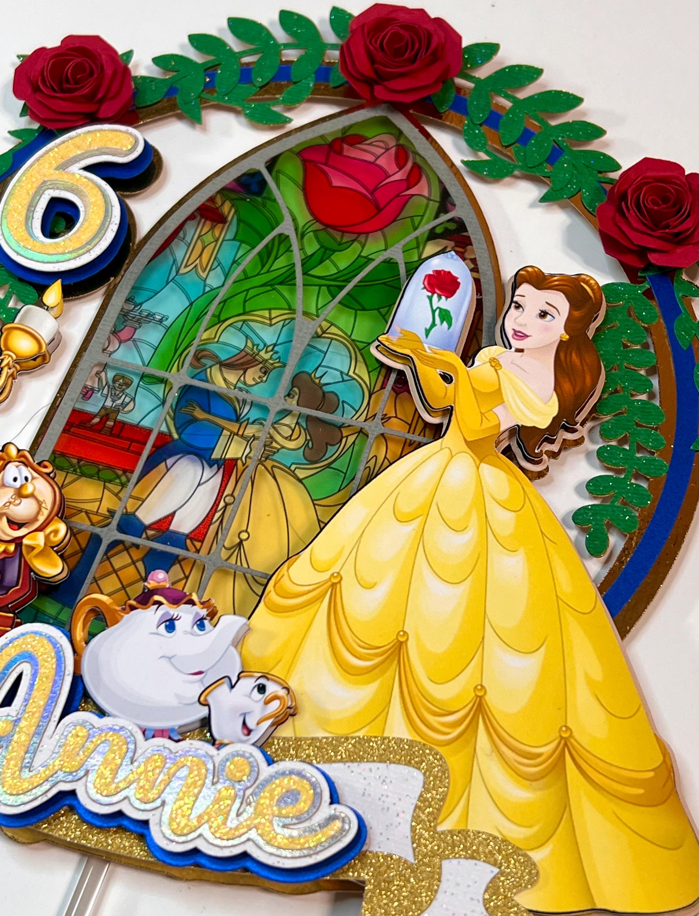 Princess Belle Cake Topper - Etsy
