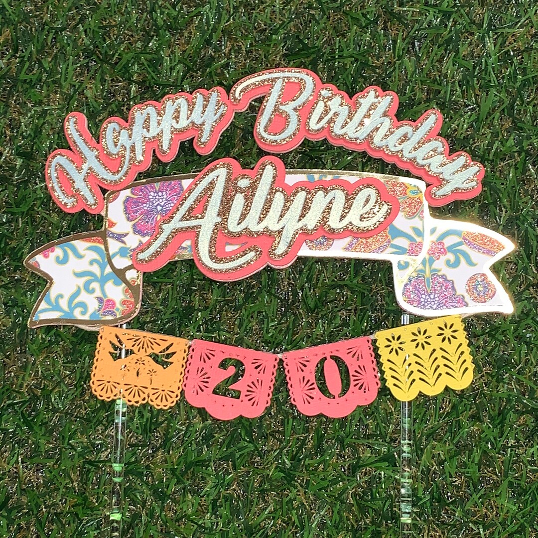 Fiesta Cake Topper / Cinco De Mayo Cake Topper / Dia De Los Muertos ...