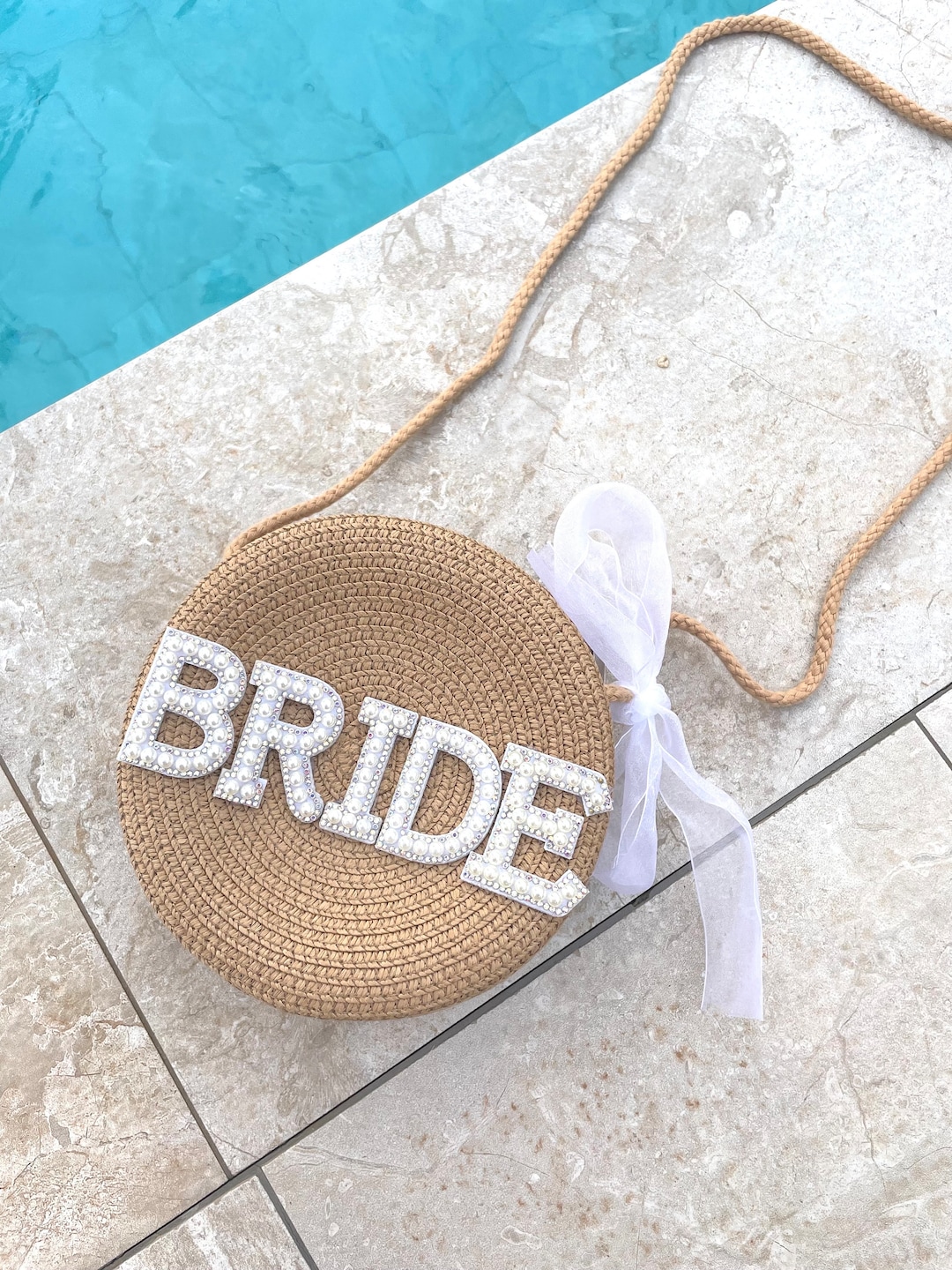Personalised Bag Custom Wifey Bag Embellished Wife Bag Honeymoon Bag ...