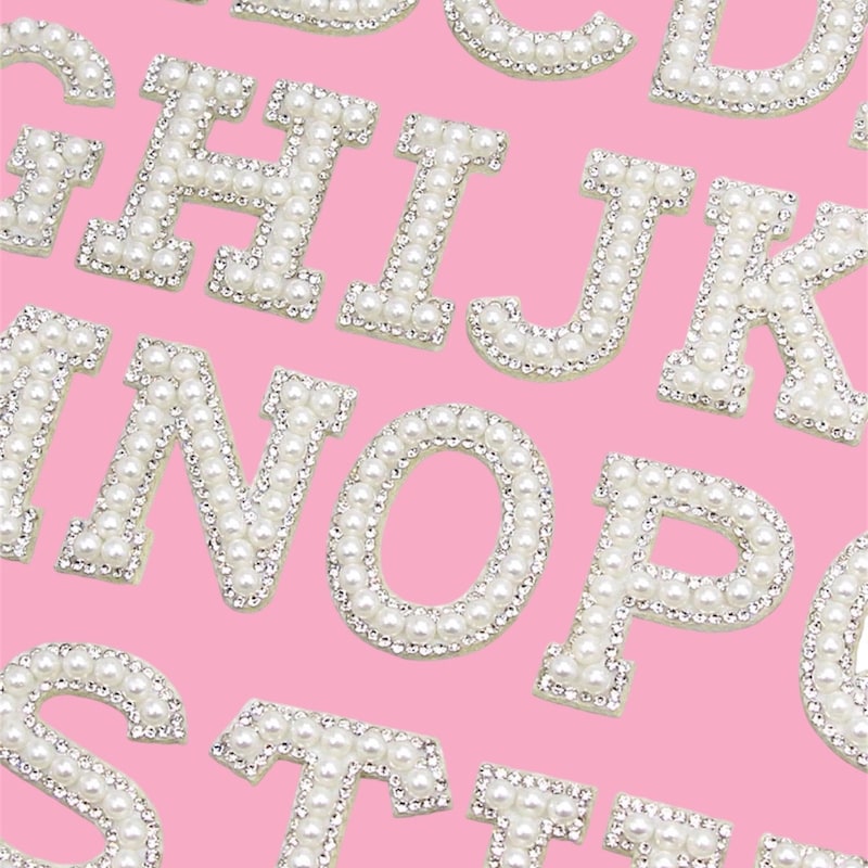 Pearl Iron on Letters - Etsy