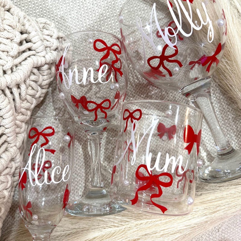 Wine Red Christmas Bow - Etsy UK