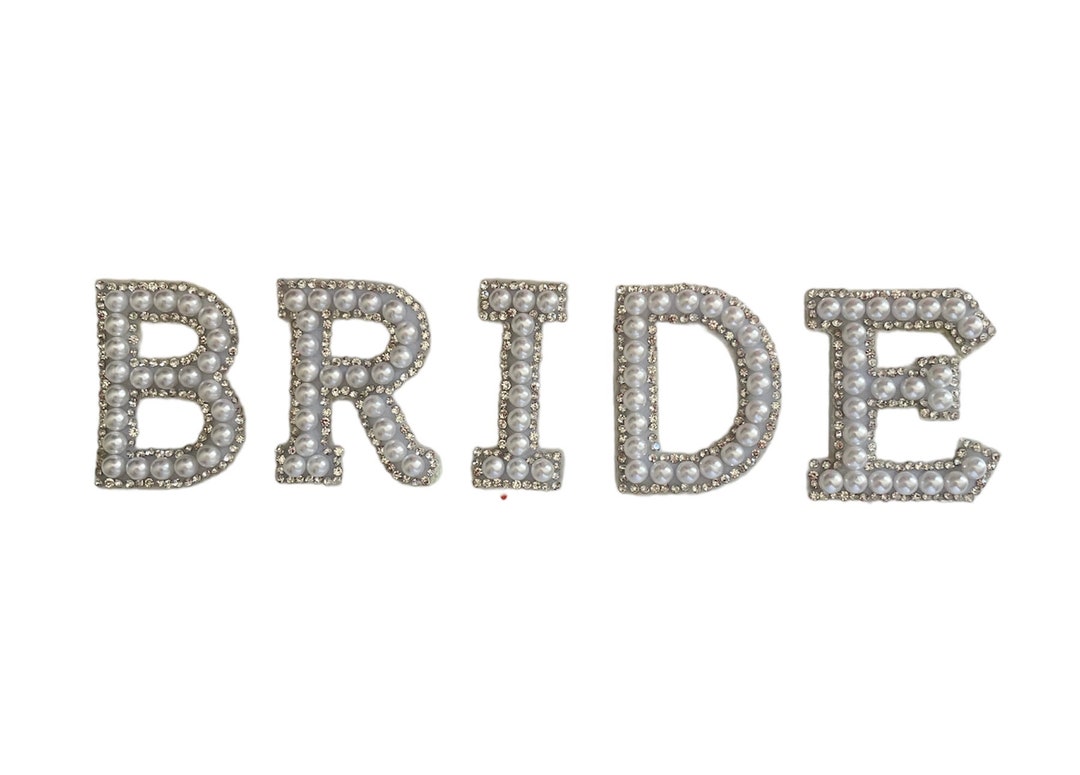 Pearl Patch | Bride Letters | Glue on Patch | Hen Party | Wedding Day ...