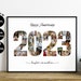 EDITABLE 34 Photos, Custom 2023 Photo Collage Template, Anniversary ...