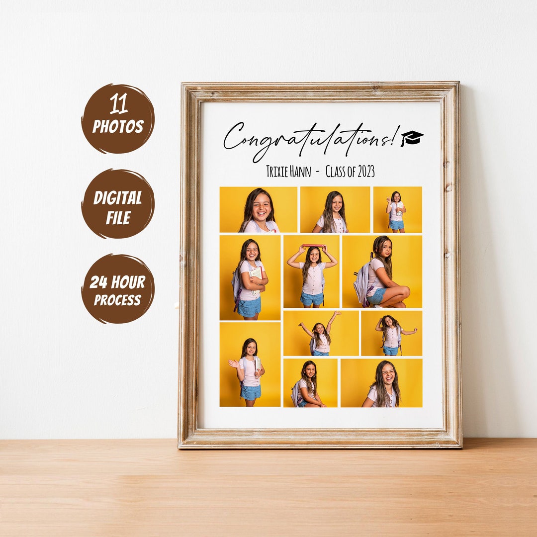 DIGITAL Custom 11 Photos Graduation Class of 2023 Photo - Etsy