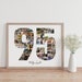 EDITABLE 54 Photos, Custom 95 Years Birthday Photo Collage Template ...