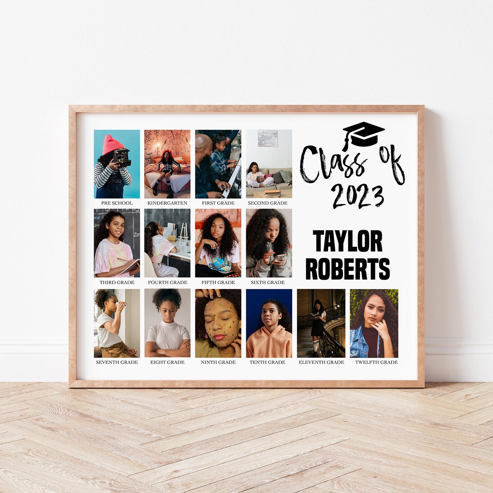DIGITAL 14 Photos Graduation Class of 2023 Photo Collage - Etsy