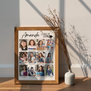 DIGITAL Custom 12 Photos Graduation Class of 2025 Photo Collage ...
