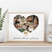 EDITABLE Custom Heart Photo Collage Template, Wedding Remembrance ...