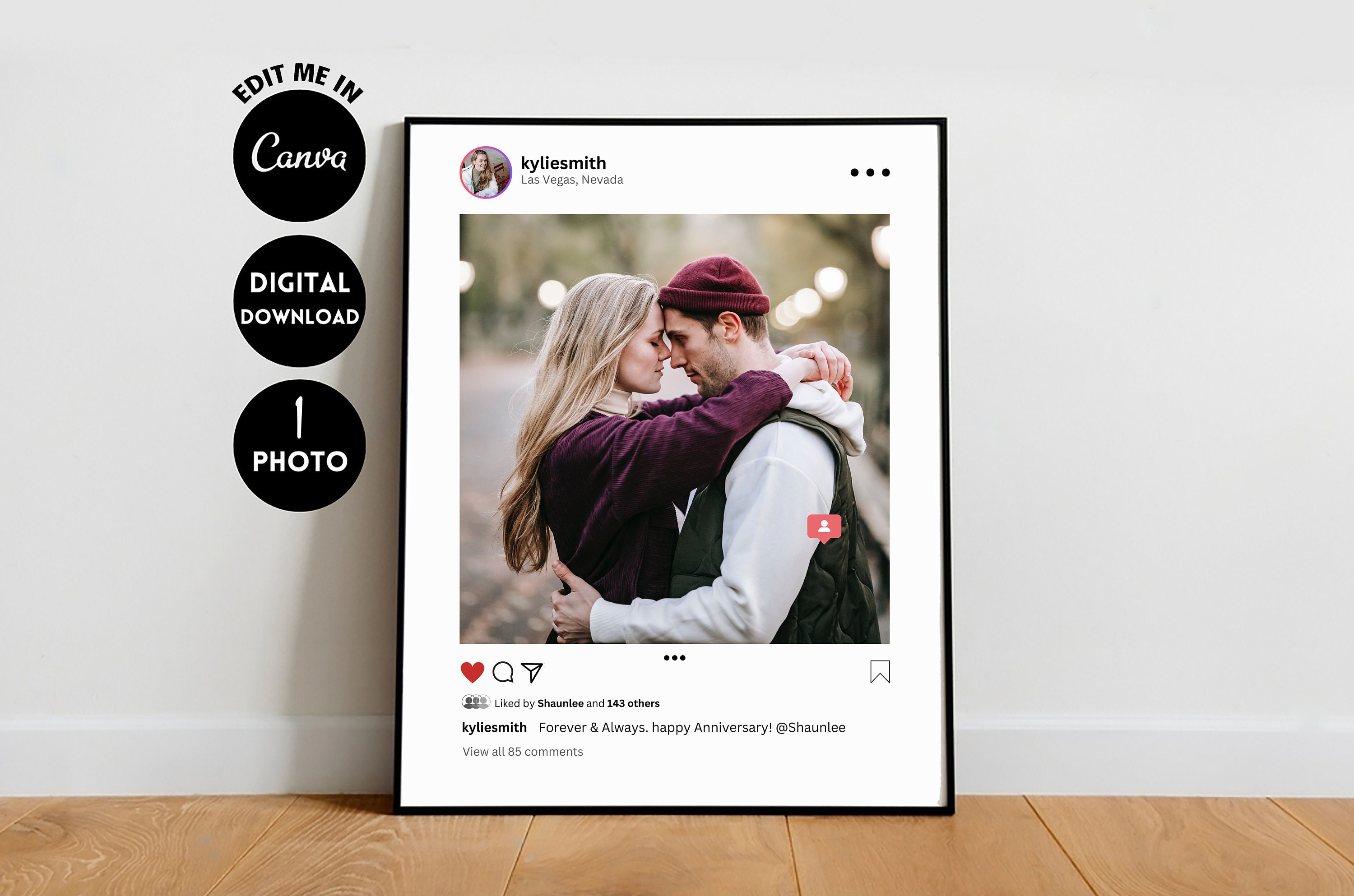 EDITABLE Custom IG Inspired Photo Print Collage Template - Etsy