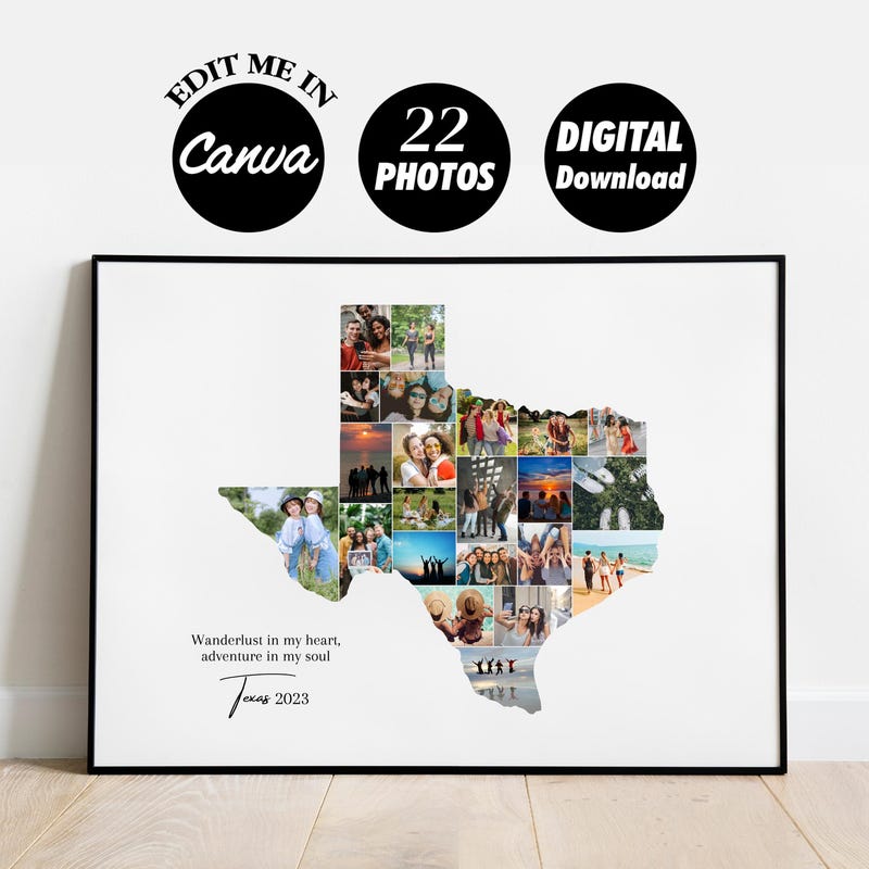 State Photo Collage - Etsy