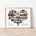 EDITABLE Custom Heart Photo Collage, Wedding Collage Print ...