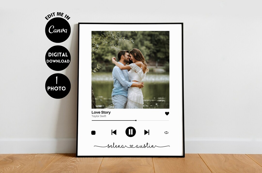 EDITABLE Custom Album Cover Inspired | Song Poster Custom Image | Music ...