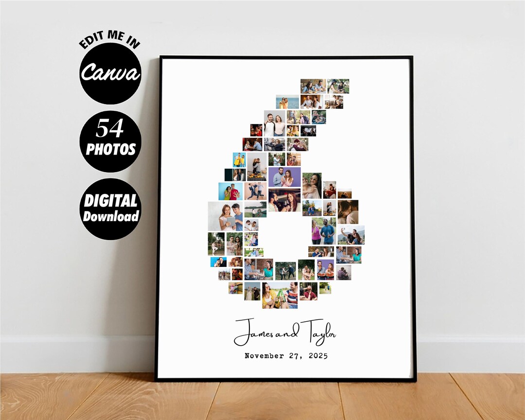 Custom 6 Year Anniversary Gift for Boyfriend, 6th Year Gift, 6th ...