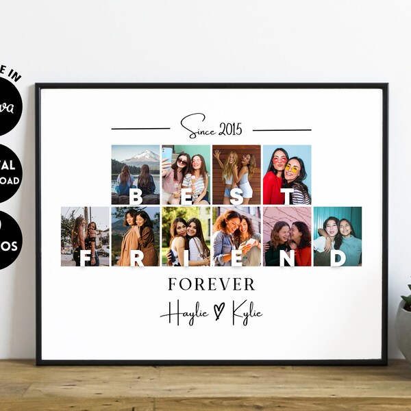 Best Friend Photo Collage - Etsy