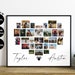 EDITABLE Custom Heart Photo Collage, Wedding Collage Print ...