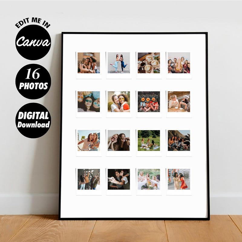 Polaroid Photo Frame Template - Etsy