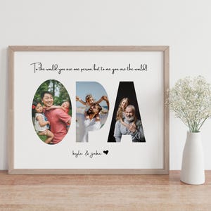 Personalized OPA Photo Collage Template Gift, Father's Day and Birthday ...
