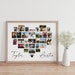 EDITABLE Custom Heart Photo Collage, Wedding Collage Print ...
