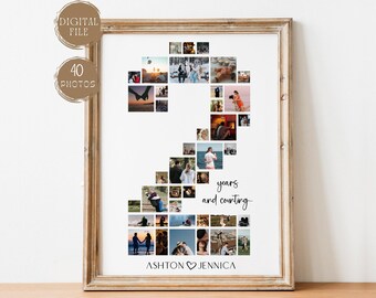 Number 2 Collage - Etsy