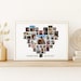 EDITABLE Custom Heart Shape Photo Collage Template, Photo Album ...