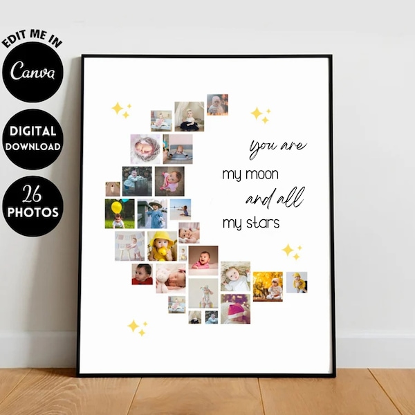 Moon Photo Collage - Etsy
