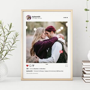 EDITABLE Custom IG Inspired Photo Print Collage Template | Anniversary ...