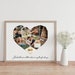 EDITABLE Custom Heart Photo Collage Template, Wedding Remembrance ...