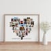 EDITABLE Custom Heart Shape Photo Collage Template, Photo Album ...