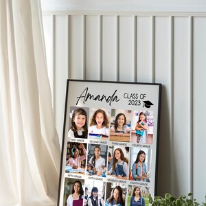 DIGITAL Custom 12 Photos Graduation Class of 2025 Photo Collage ...