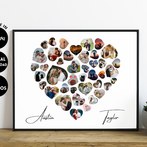 Heart Collage - Etsy
