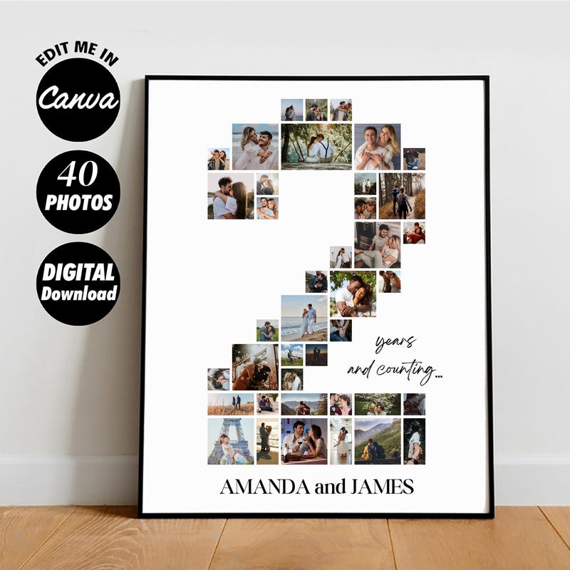 Two Year Photo Poster - Etsy