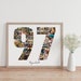 EDITABLE Custom 97th Birthday, 97th Anniversary Photo Collage Template ...