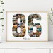 EDITABLE Custom 86 Years Birthday Photo Collage | 86th Anniversary ...