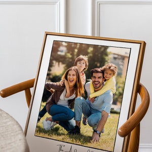 EDITABLE Personalized Family Photo Print, Family Collage, Portrait ...