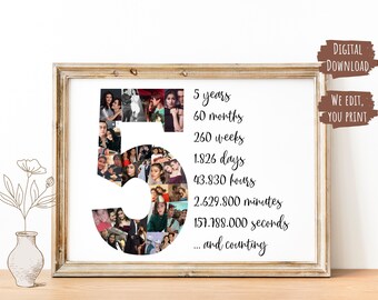 5 Years Together | Etsy