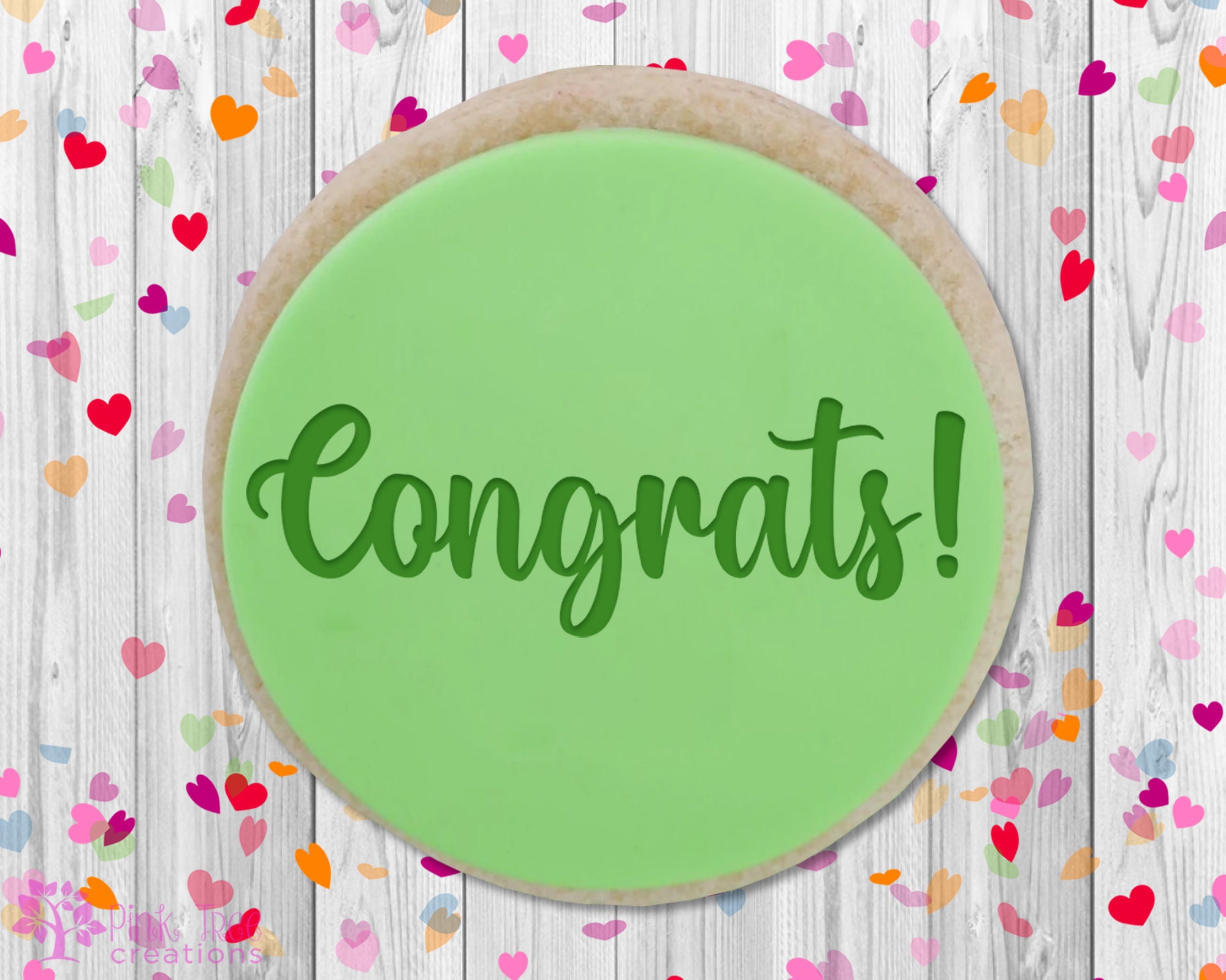 Congratulations Embosser Stamp Cookie Cutter Fondant - Etsy UK