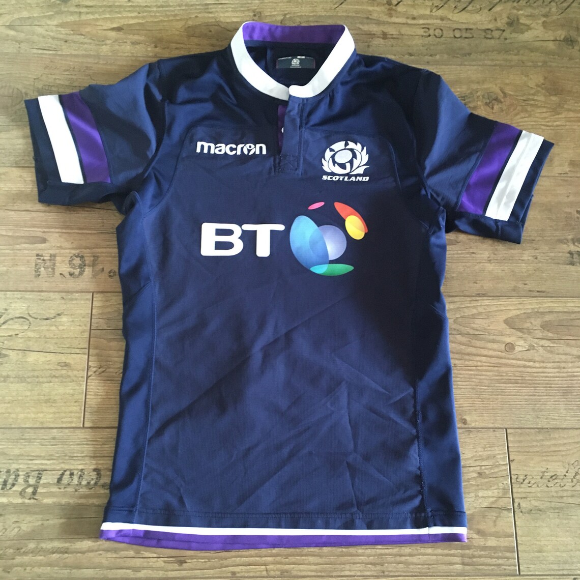 Jersey Scotland National Team Rugby 2017/2018 Home Kit Macron | Etsy