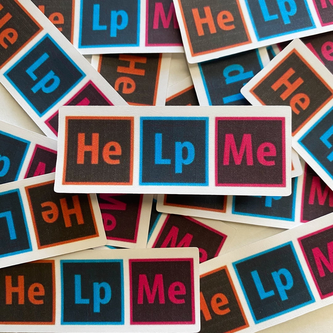 Help Me Adobe Sticker | Design Student | Architecture - Etsy