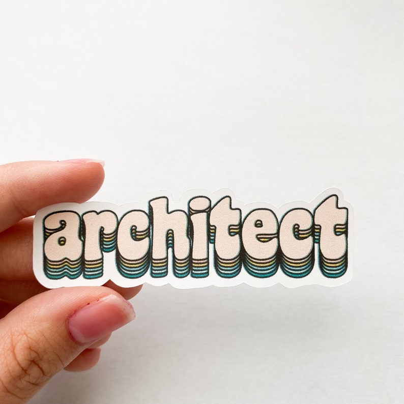 Architect Sticker Architecture Sticker - Etsy