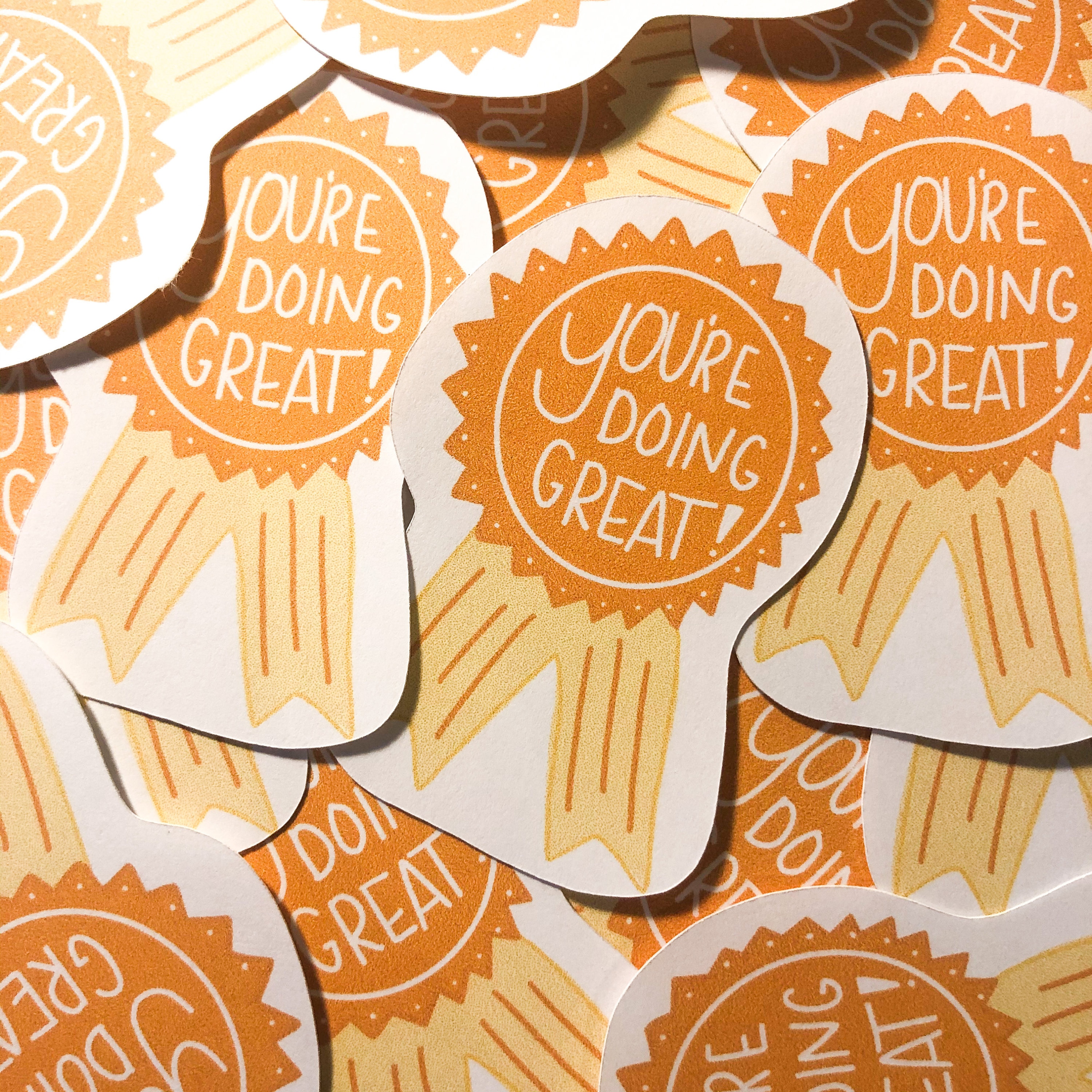 You're Doing Great Sticker Motivational Sticker Ribbon | Etsy