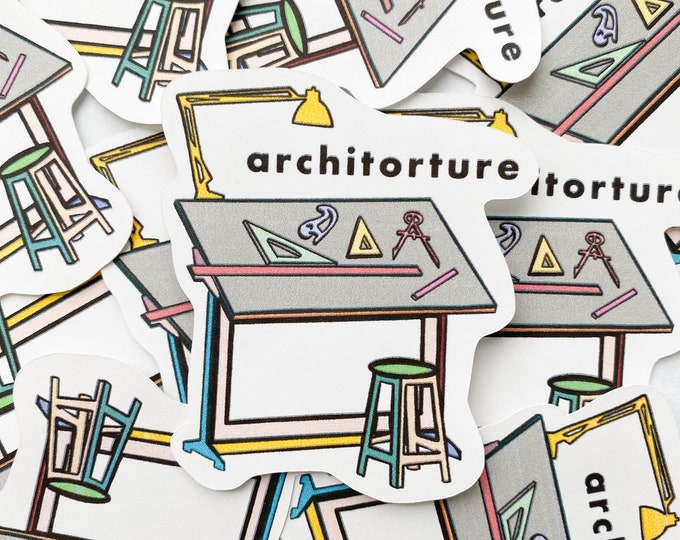 Architorture Sticker Architecture School Architect - Etsy