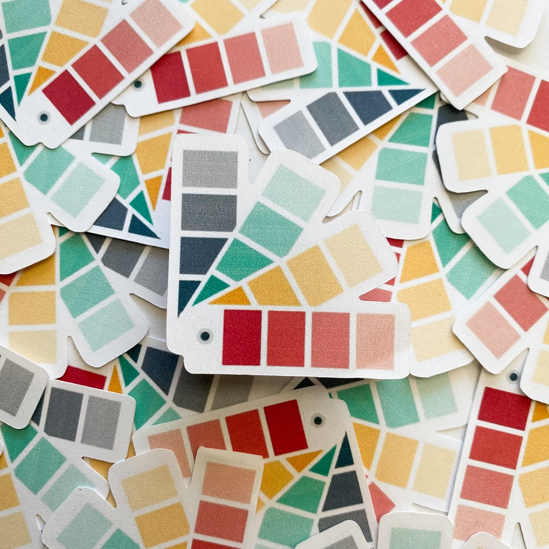 Color Sample Sticker Interior Design Painting - Etsy