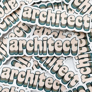 Architect Sticker Architecture Sticker - Etsy
