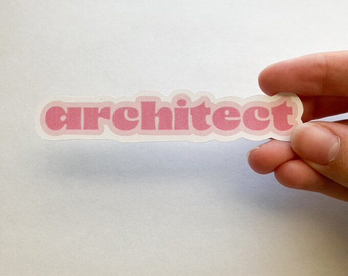 Pink Architect Sticker | Women in Architecture | Architect - Etsy