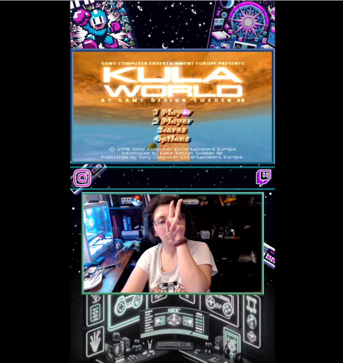 Overlay Streaming Gaming Tik Tok Animated Gaming Setup Neon - Etsy