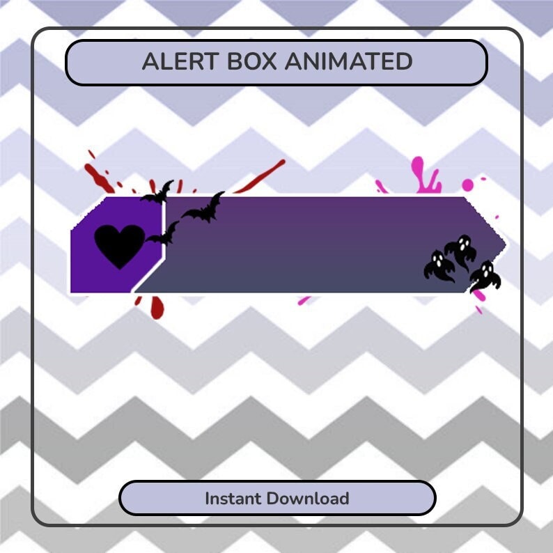 Alert Box Streaming Gaming Animated Halloween - Etsy