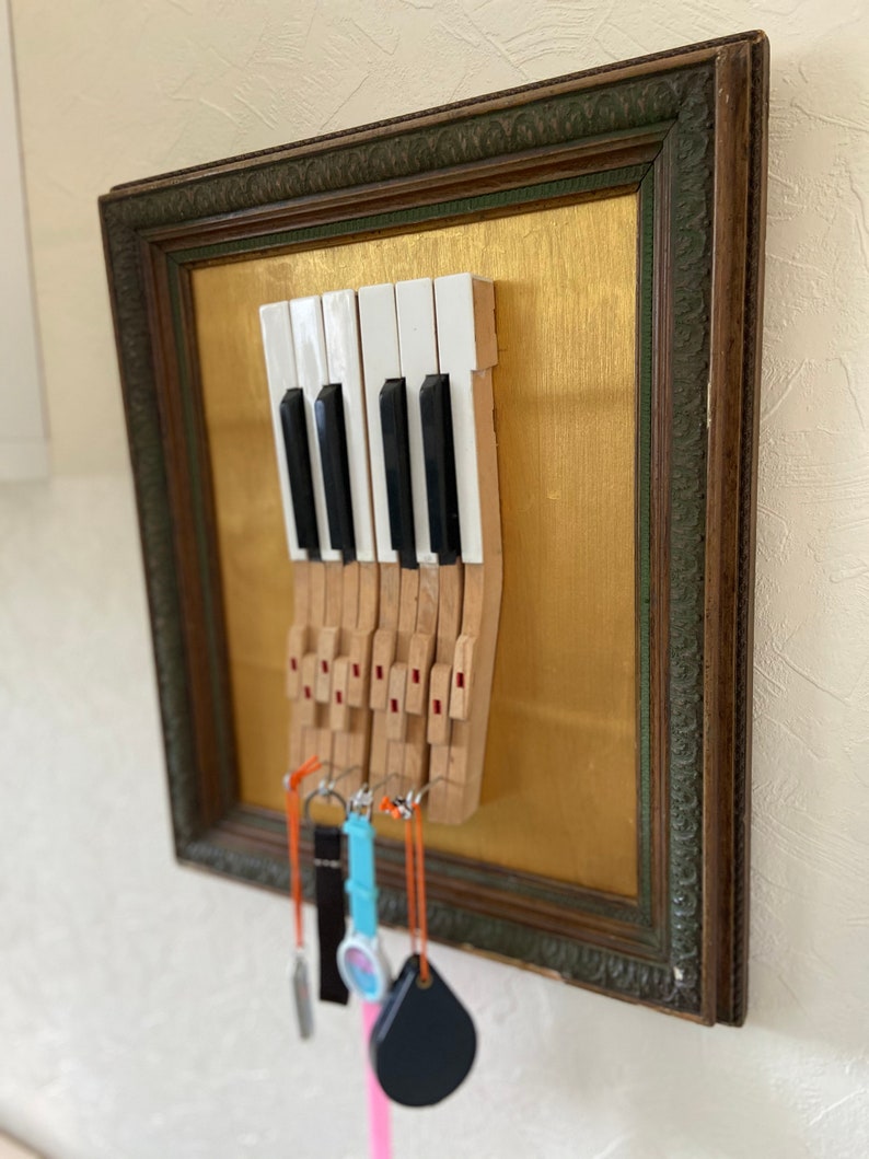 Key Rack Made from Recycled Piano Keys piano keys repurposed | Etsy