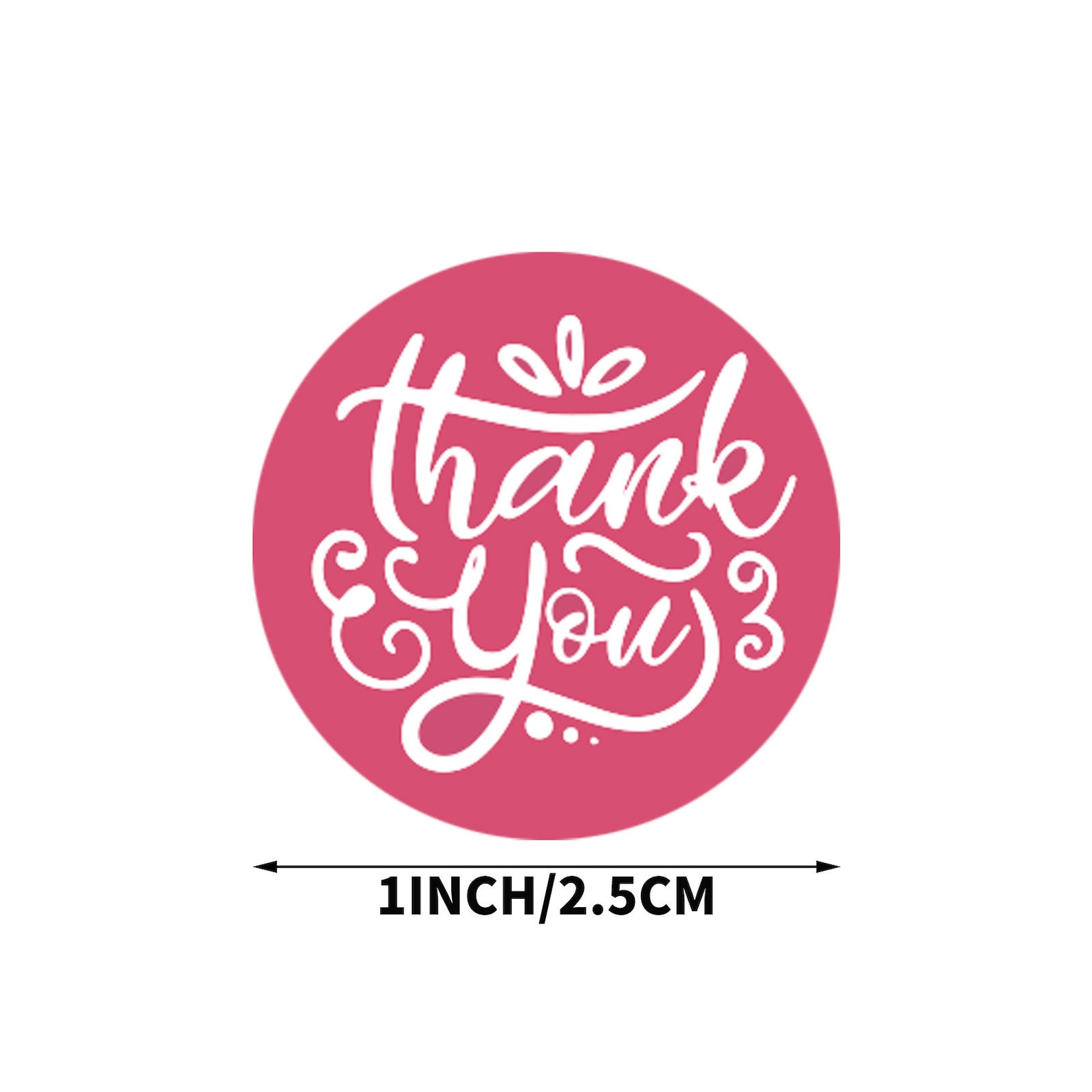 500 Pcs Thank You Sticker Roll 1/1.5 Inch Paper Label - Etsy