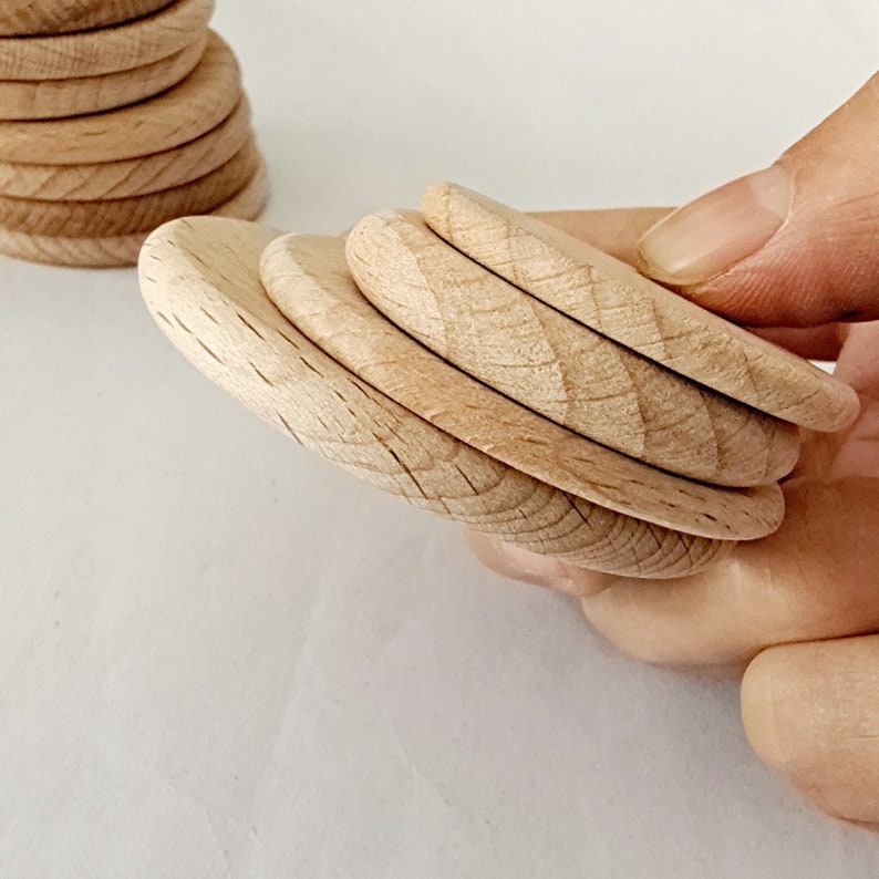 10 Pcs Wood Circle Disc for Home Decoration, Size 2.5/3/3.8/4/5/6 Cm - Etsy